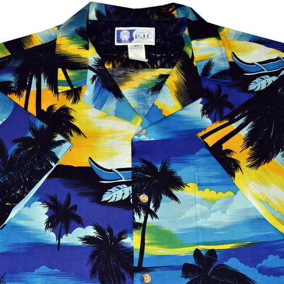 RJC | Shirts | Mens Vintage Rjc Hawaiian Floral Surf Shirt Xl | Poshmark